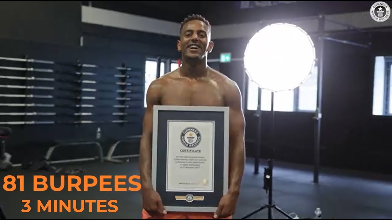 3 MINUTES BURPEES GUINNESS WORLD RECORD 🥇 - YouTube