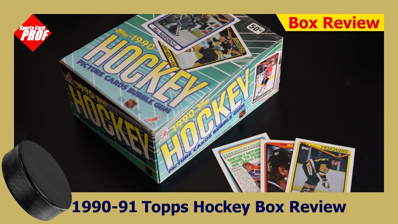 1990-91 Topps Hockey Box Review - YouTube