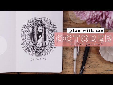 Spooky Folklore Bullet Journal Setup for October 🎃👻 | Ghostly Inspiration