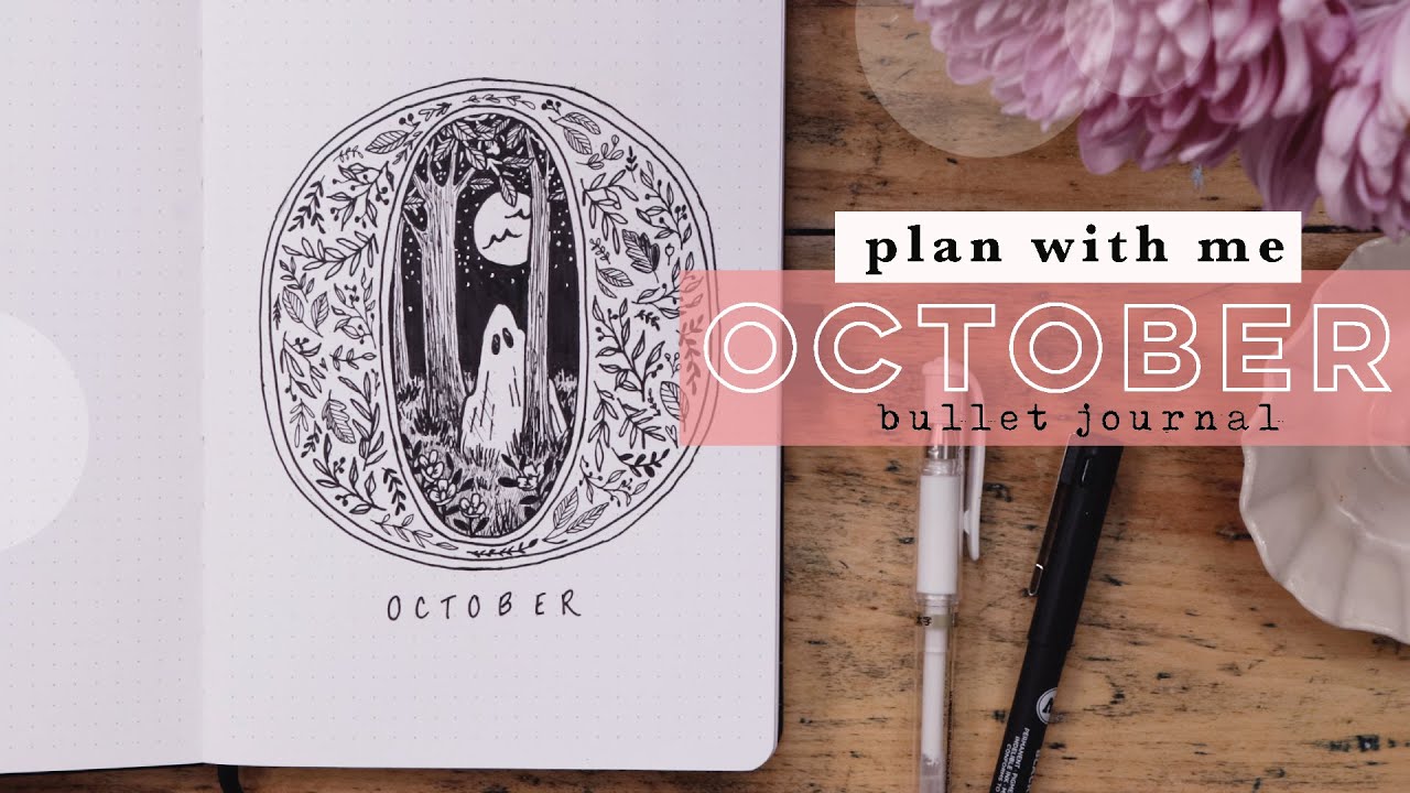 Spooky Folklore Bullet Journal Setup for October 🎃👻 | Ghostly ...
