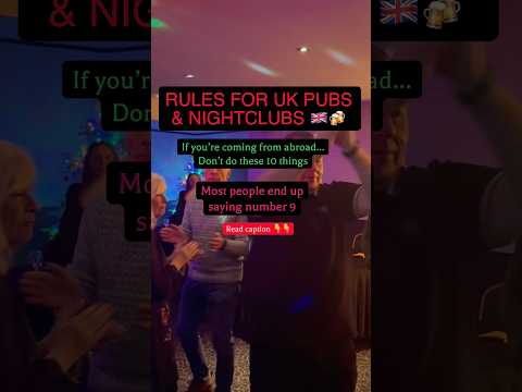 Make sure you know these before going to UK pubs or clubs #ukshuke #uknightlife #ukpubs #ytshorts