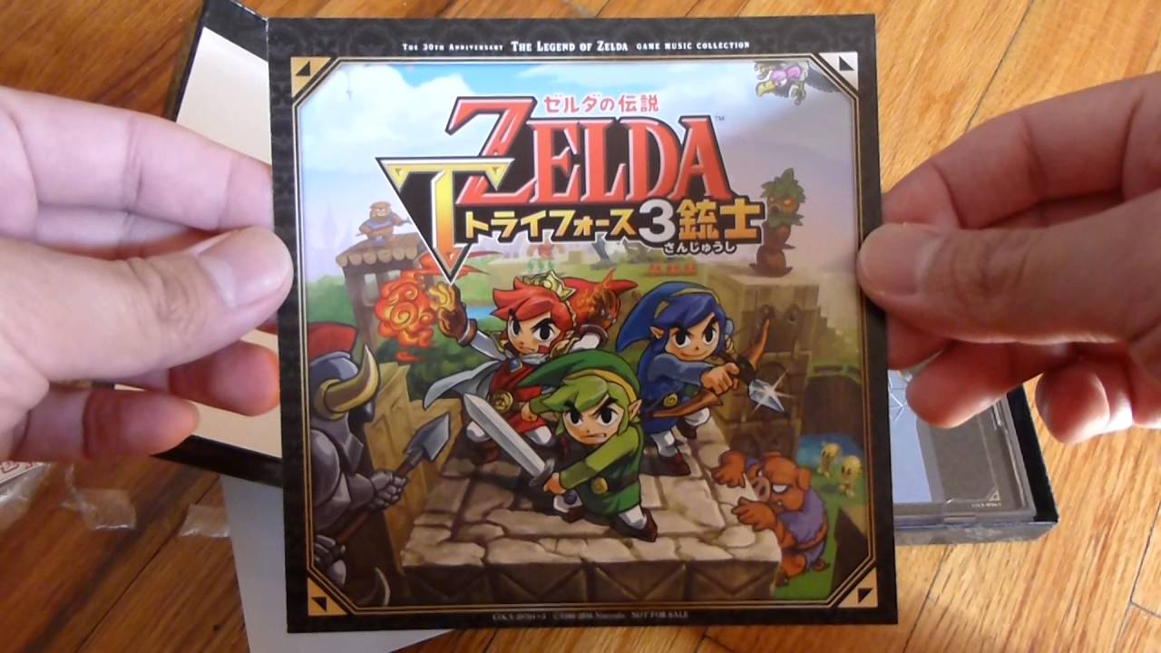 Legend of Zelda 30th Anniversary Game Music Collection CD Unboxing ...
