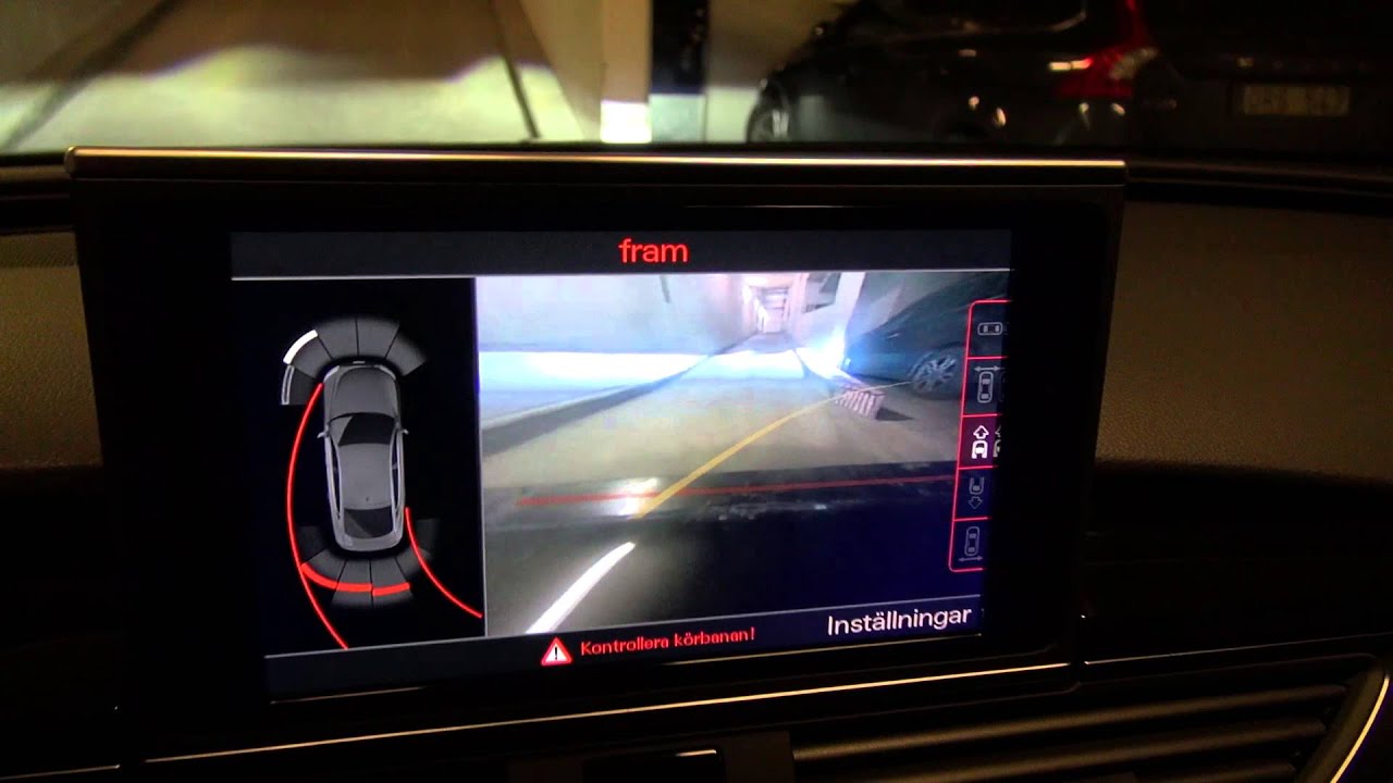 Audi RS7 front facing camera in use - YouTube