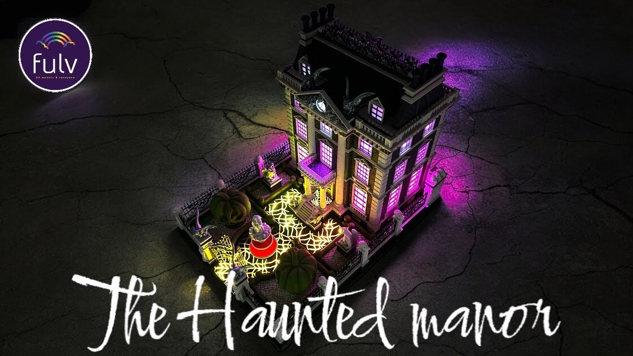 The Haunted Manor 3d printed model - YouTube
