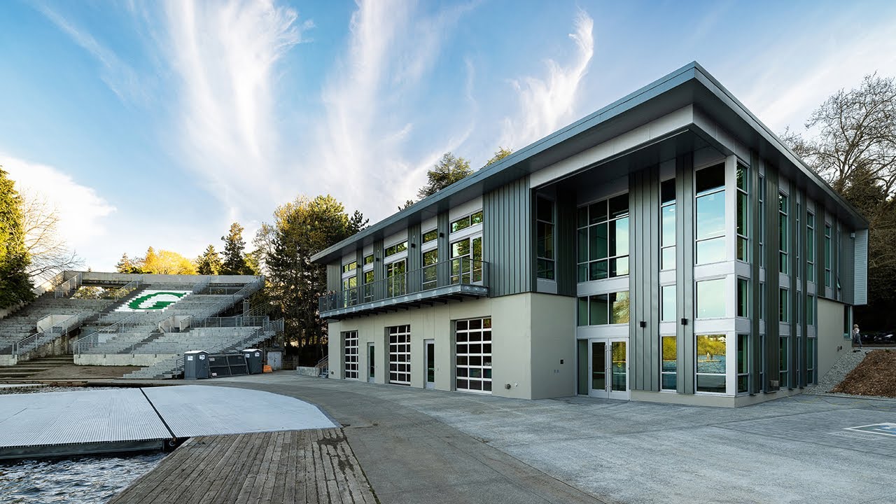 Green Lake Boathouse Construction Time Lapse - YouTube