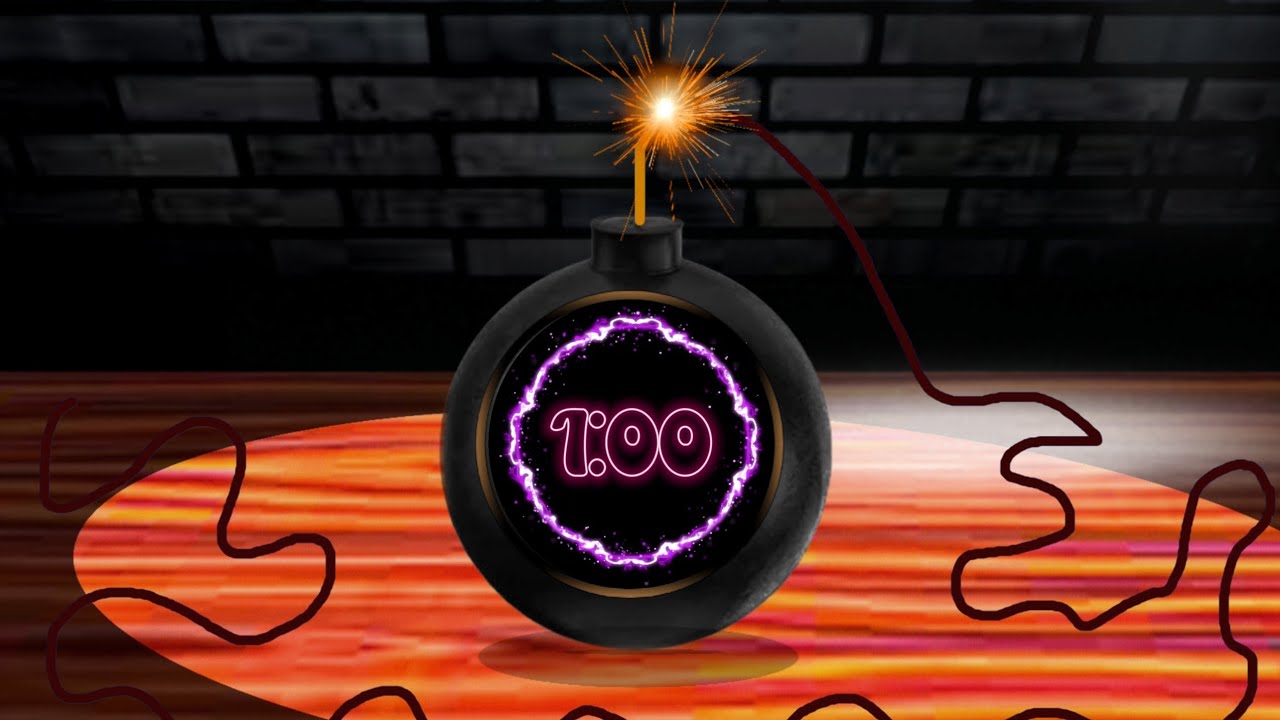 3D 1 Minute Timer Bomb 💣 - YouTube