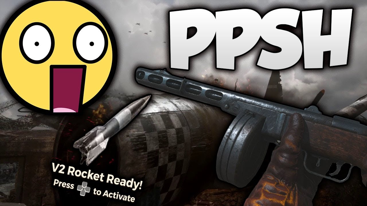 PPSH-41 DROPS V2 ROCKET WHILE GETTING SPAWN TRAP in COD WW2! BEST PPSH ...