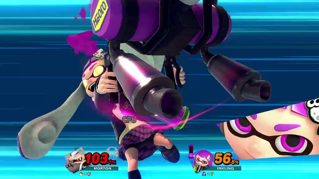 Super Smash Bros. Ultimate (Morton Vs. Purple Inkling) - YouTube