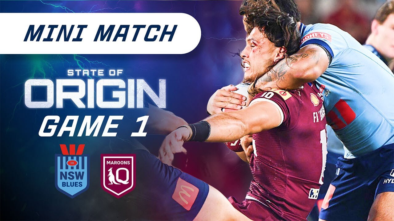 2025 State of Origin Mini Match: QLD v NSW - Game 1 | NRL on Nine - YouTube