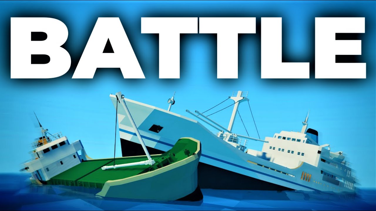 SHIP BATTLE! | Stormworks: Build and Rescue | Multiplayer - YouTube