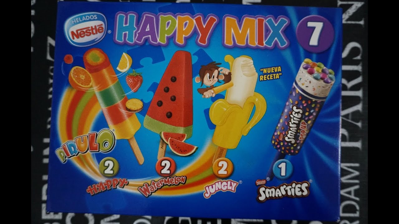PROBANDO HELADOS HAPPY MIX DE NESTLÉ (CONSUM) - YouTube