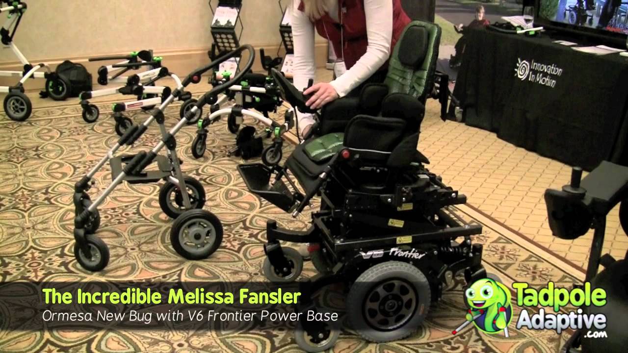 Tadpole Adaptive: Ormesa New Bug with V6 Frontier Power Wheelchair - YouTube