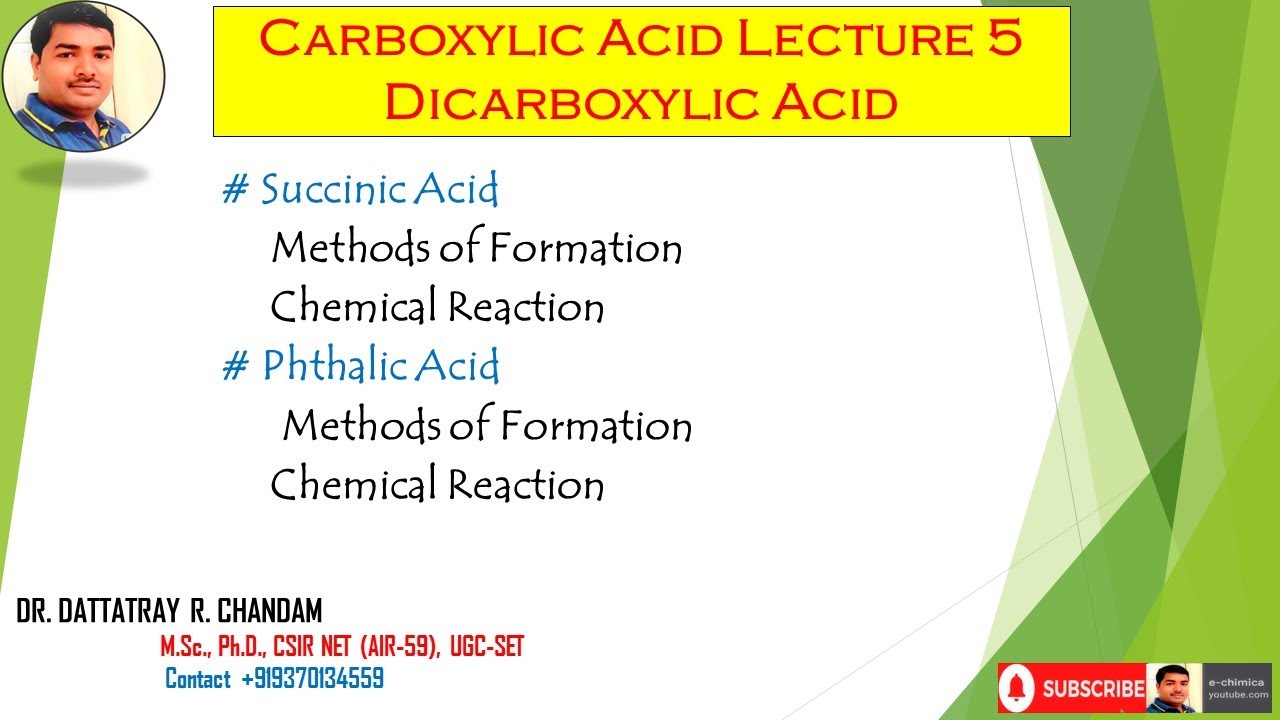 Carboxylic Acid Part 5 : Dicarboxylic Acid - YouTube