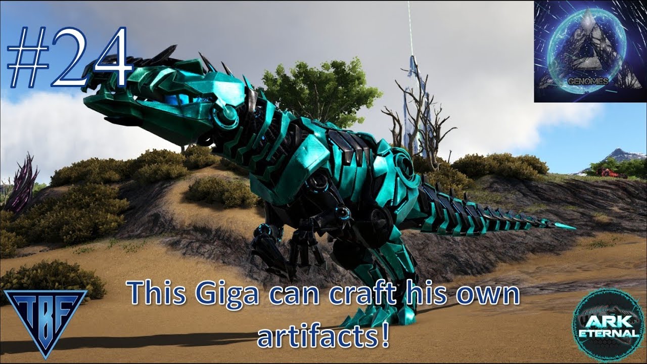 The Powerful Bionic Giga and Unknown Wyvern! E24 Ark Survival Evolved ...