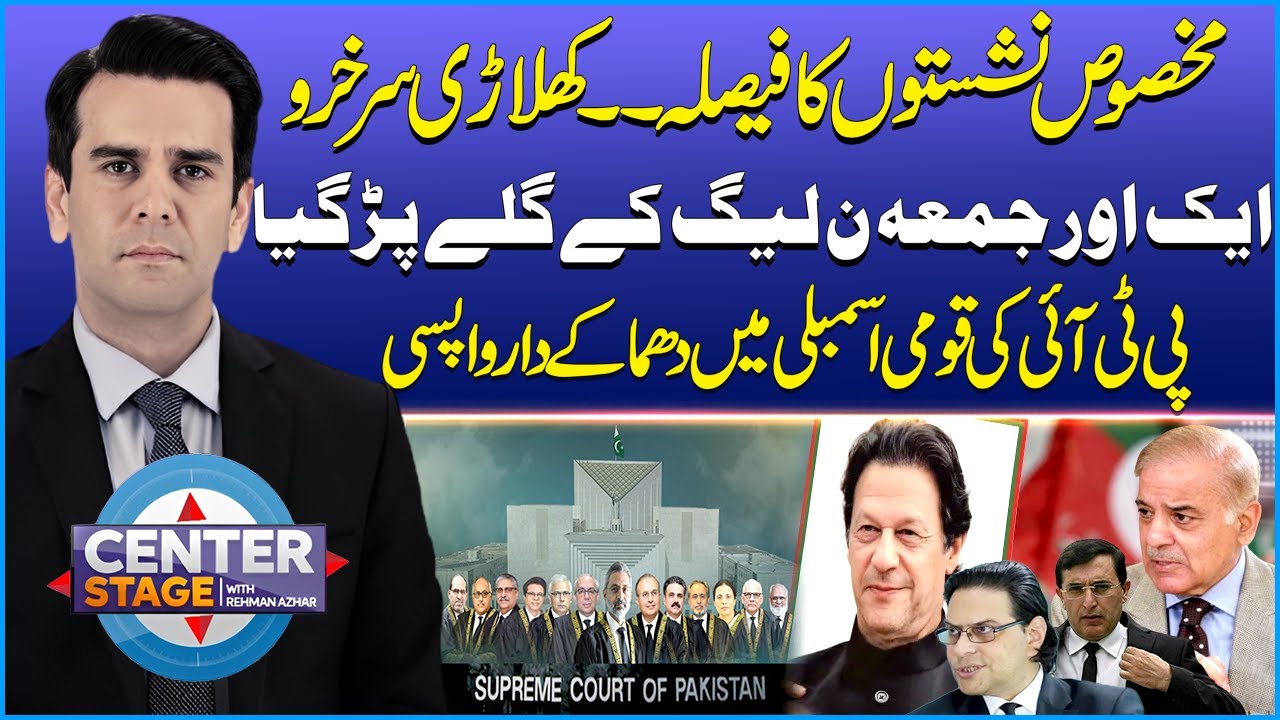 Center Stage With Rehman Azhar | Supreme Court Historic Verdict ...