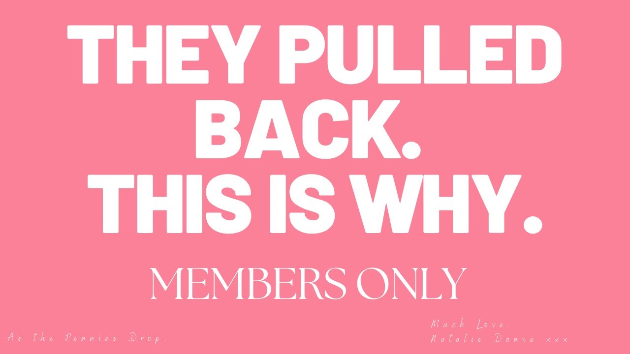WHY Your Specific Person is Pulling BACK - YouTube