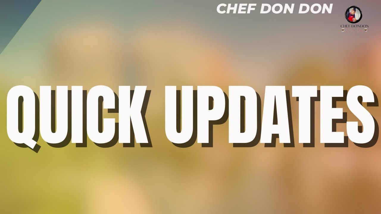 QUICK UPDATES| LETS TALK - YouTube