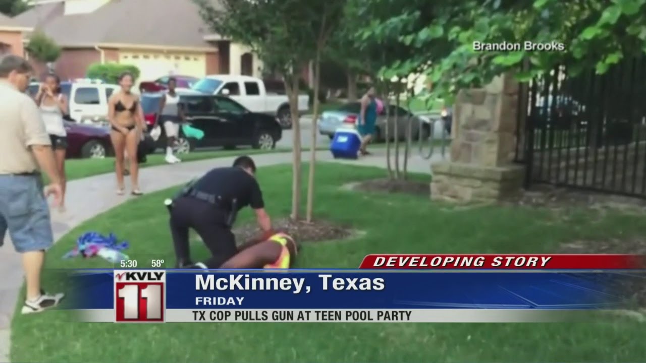 Texas Police Pool Party - YouTube
