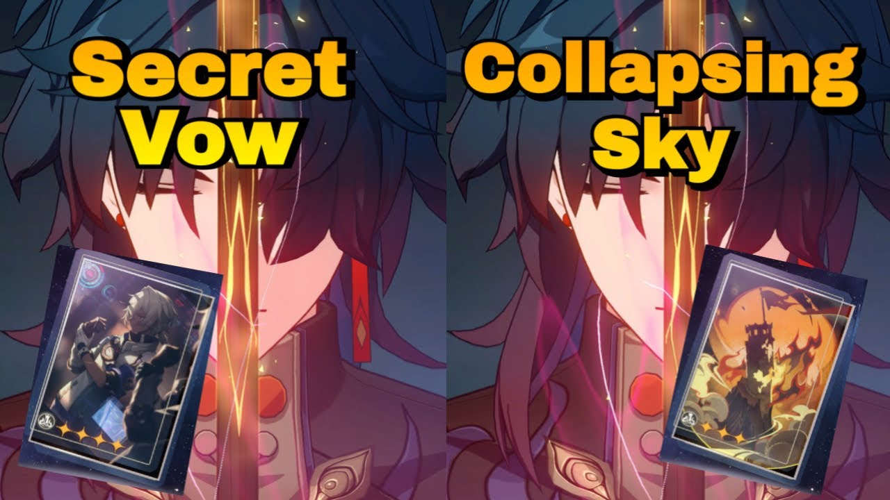 Blade: Secret Vow vs Collapsing Sky Light cone Comparison | Honkai Star ...