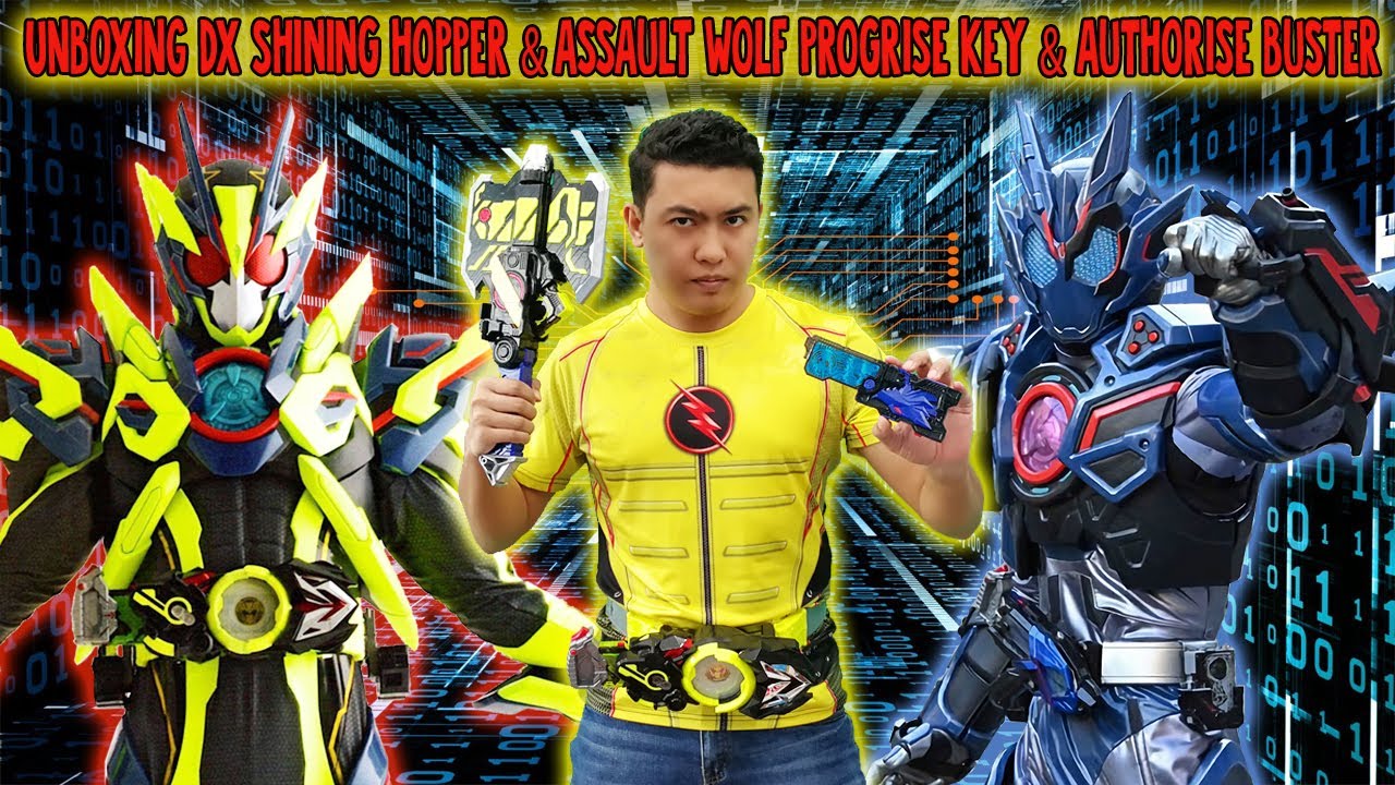 Unboxing DX Shining Hopper & Assault Wolf Progrise Key & Authorise ...