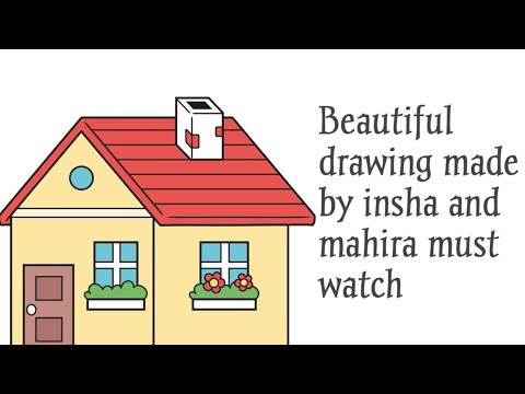 Insha and mahira's drawing| beautiful drawing for kids - YouTube