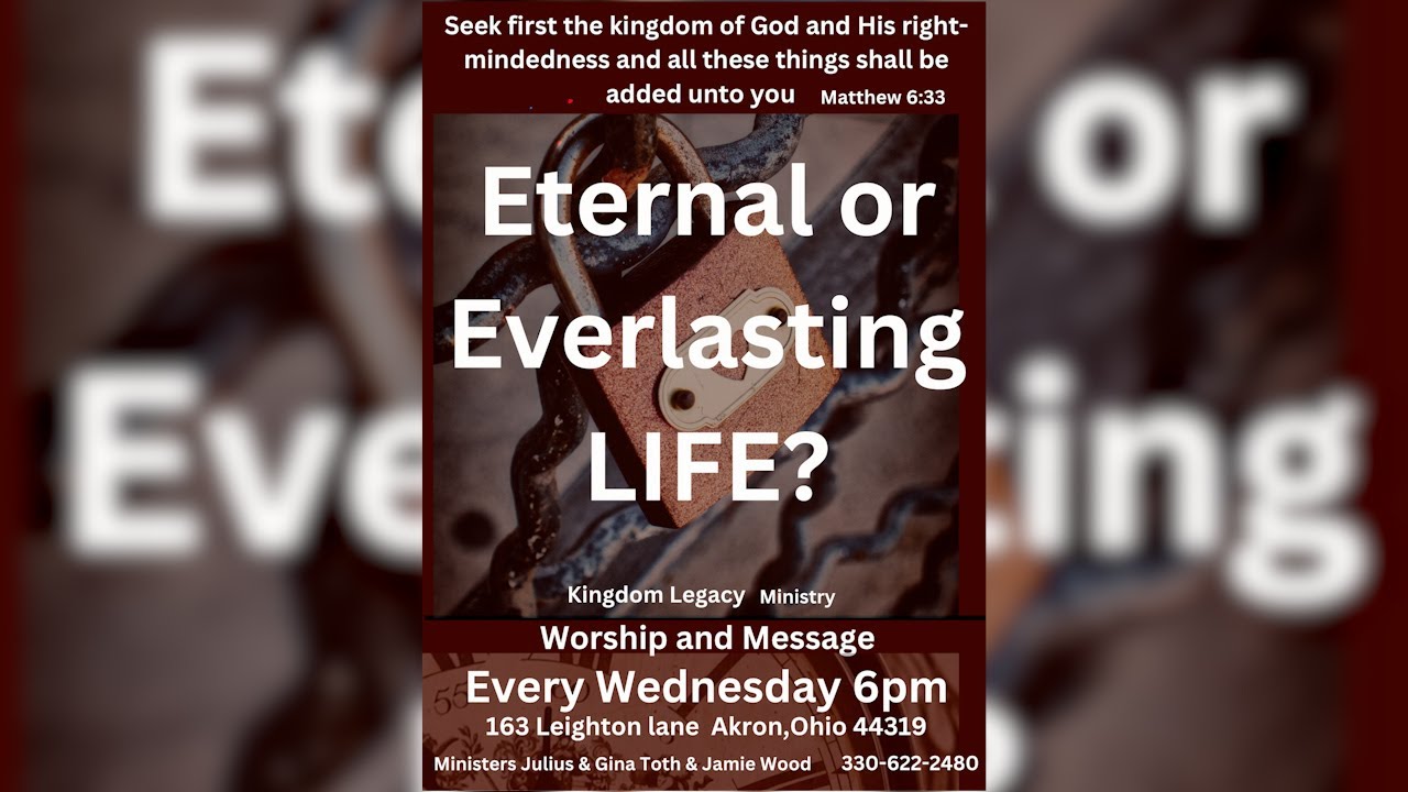 Eternal or Everlasting LIFE? - YouTube