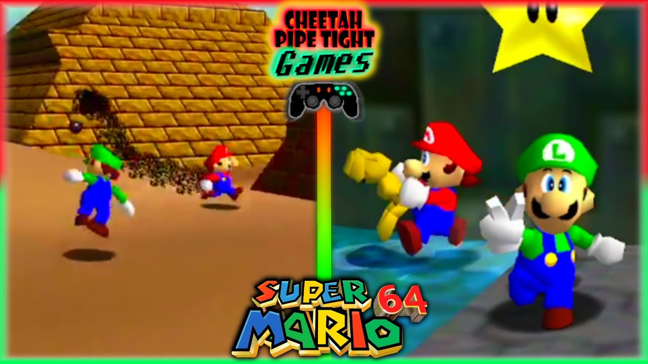 Clumsy Co-op Capers! || Super Mario 64 Split Screen - YouTube