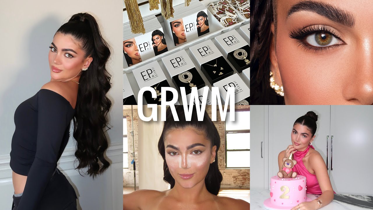 GRWM + PHOTOSHOOT BEHIND THE SCENES 💖🎂 - YouTube