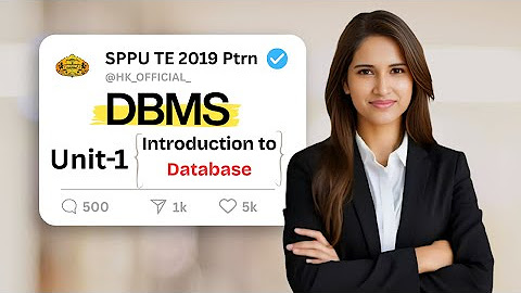DBMS - Database Management System Complete Course | SPPU TE | Easiest Explanation - YouTube