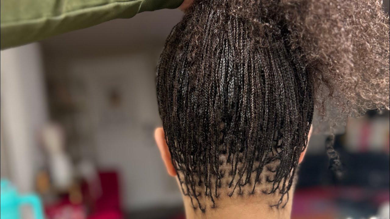 Extra small braid Microlocs w/extensions - YouTube