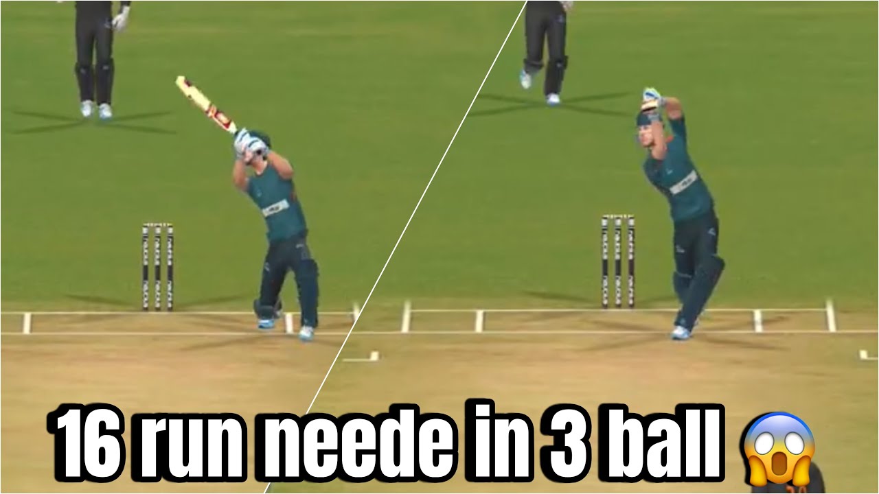 Heart-Stopping Finish in Real Cricket 😨 - YouTube