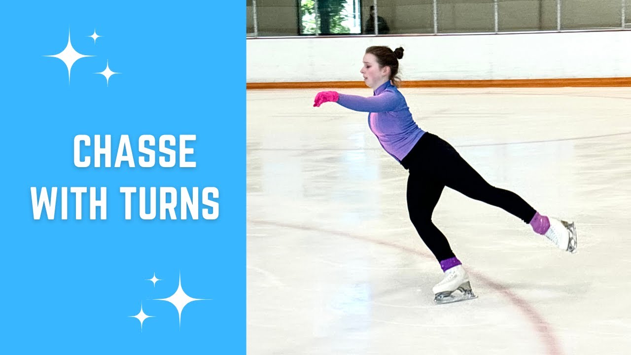 On Ice Warm-Up for Figure Skaters: Chasse with Different Turns Tutorial ...