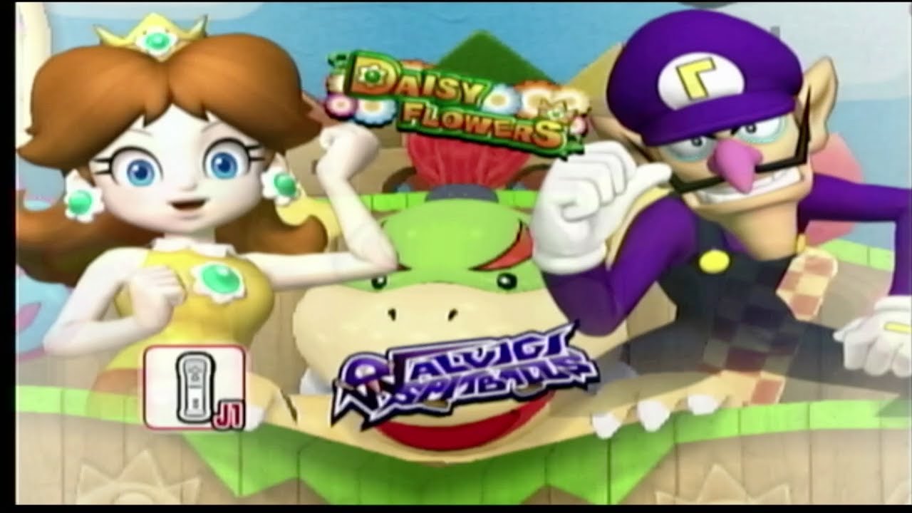 Mario Super Sluggers: Daisy Flowers vs Waluigi Spitballs HD - YouTube