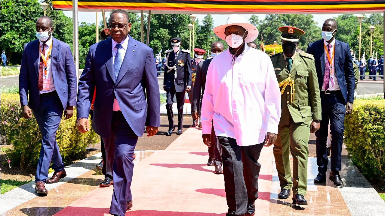 MUSEVENI honors Senegalese President Macky Sall at State House Entebbe ...