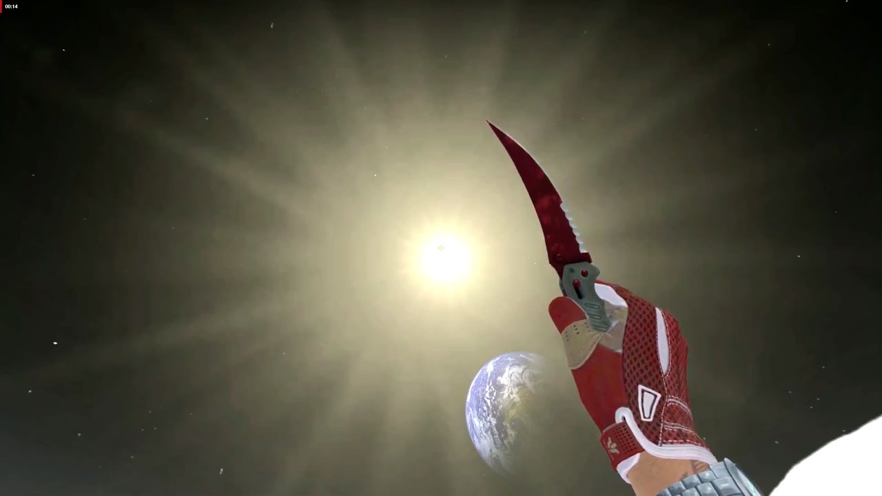 CS Flip Knife Doppler Ruby Factory New | SKIN SHOWCASE - YouTube