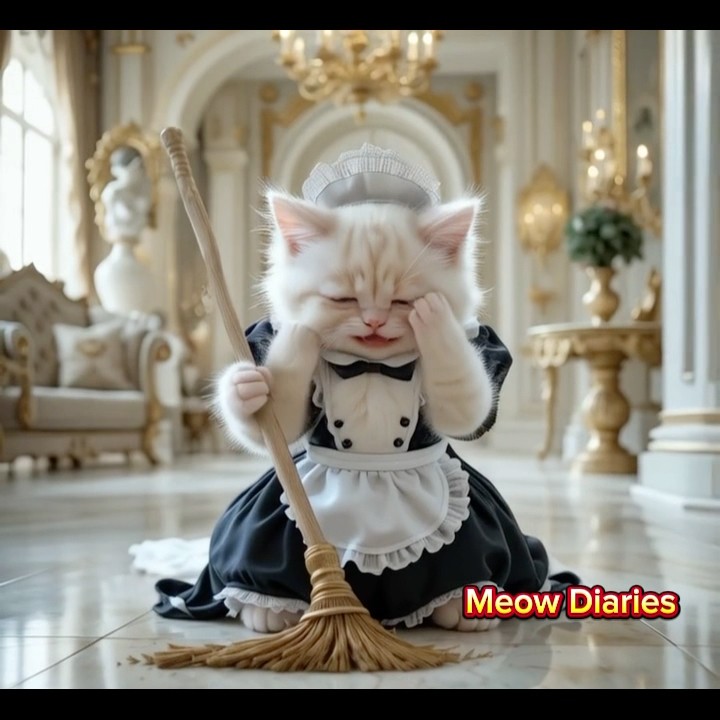 The Servant Cat#catshorts #cat #kucingmalang #catvideo #kucinggemoy# ...