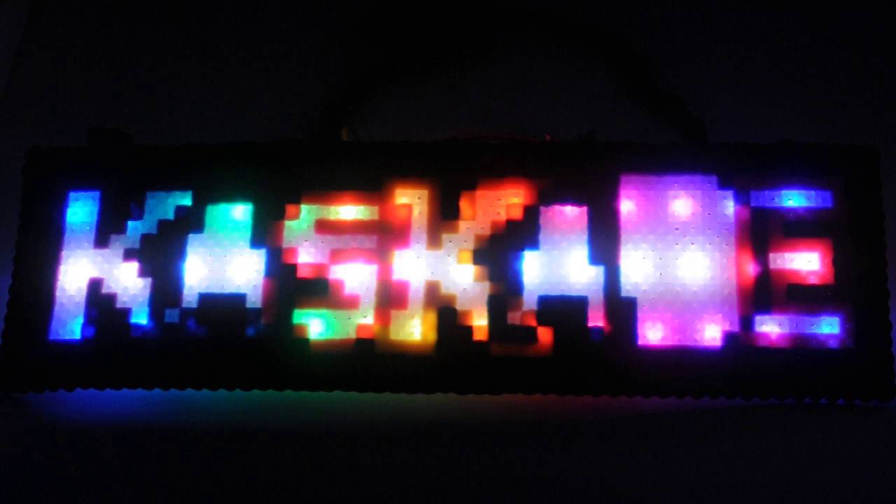Kaskade Perler with 42 LEDs - YouTube