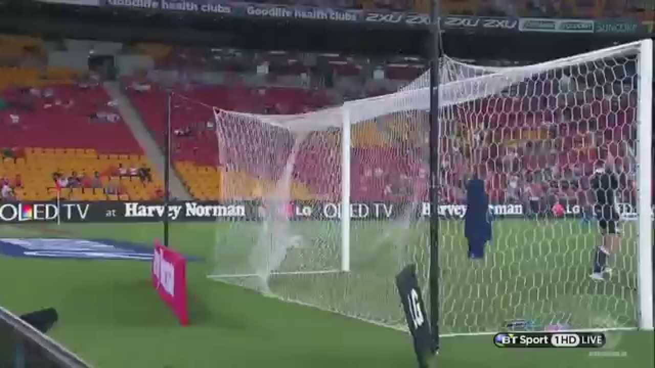 Aziz Behich Amazing Goal Brisbane Roar 0 1 Melbourne Heart 28 03 2014 ...