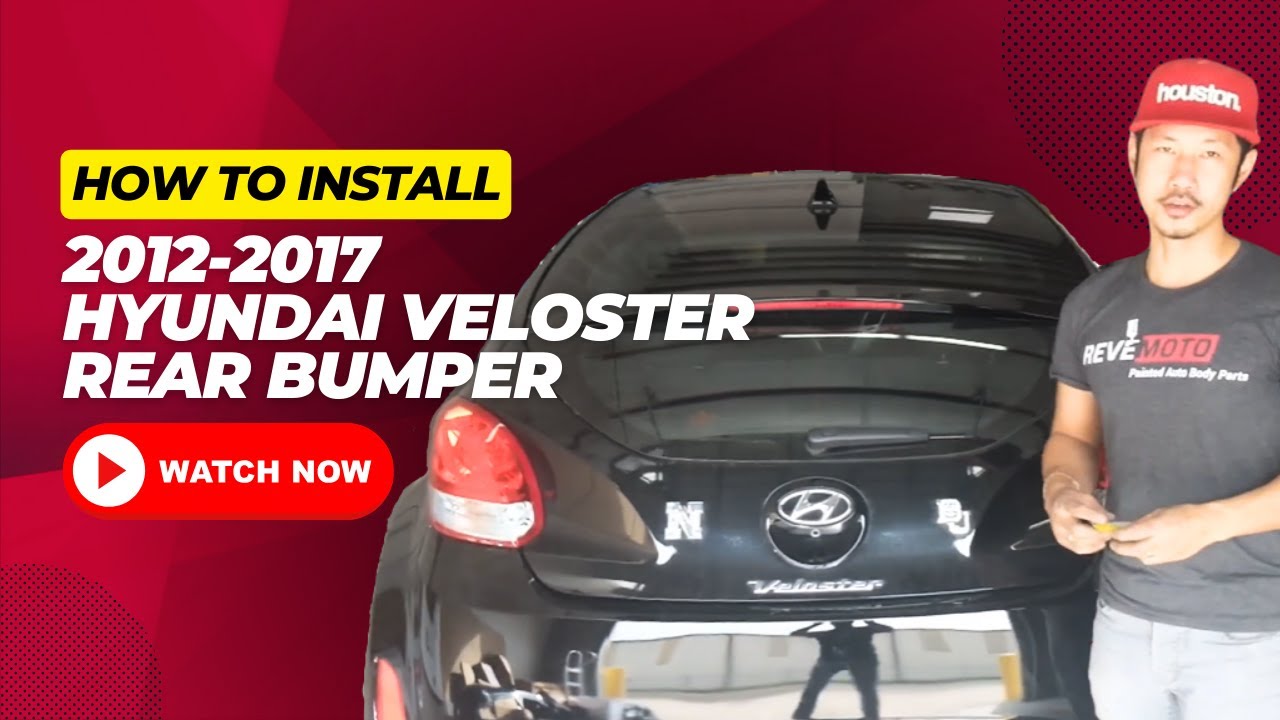 How to Install a 2012-2017 Hyundai Veloster Rear Bumper Cover, Part 3/3 ...