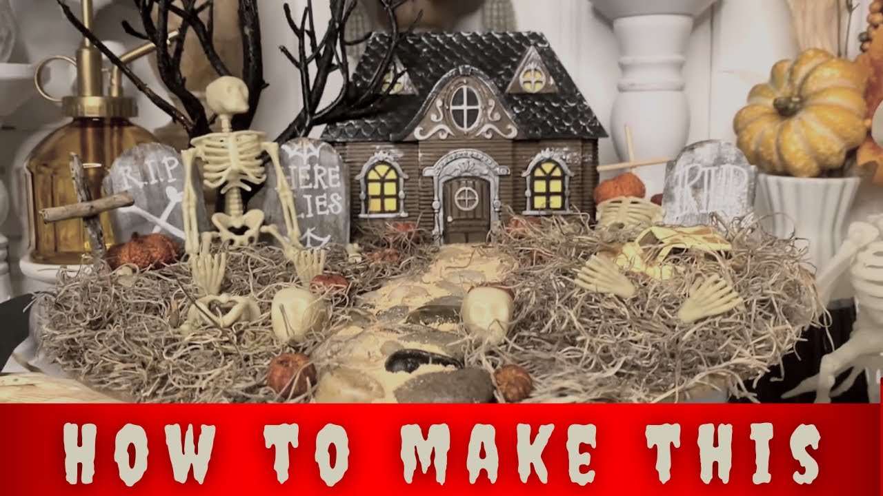 Diy Halloween 2021 Statement Decor Made From Dollar Tree Doll House