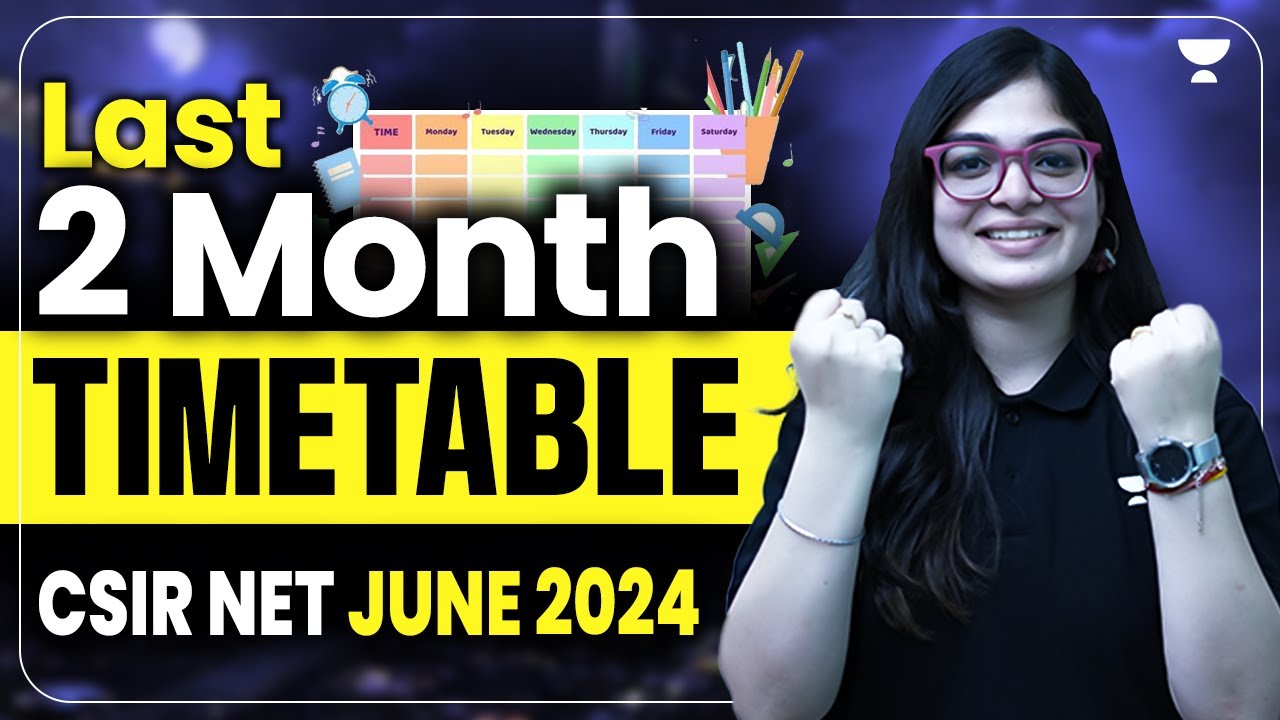 Last Two Month Time Table CSIR NET | CSIR NET June 2024 | Lekhanshu ...