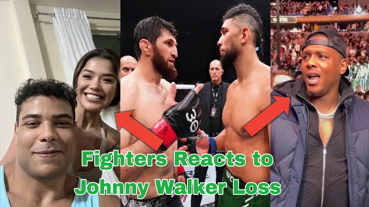 UFC fighters reacts to Johnny Walker knockout to Magomed Ankalaev - YouTube
