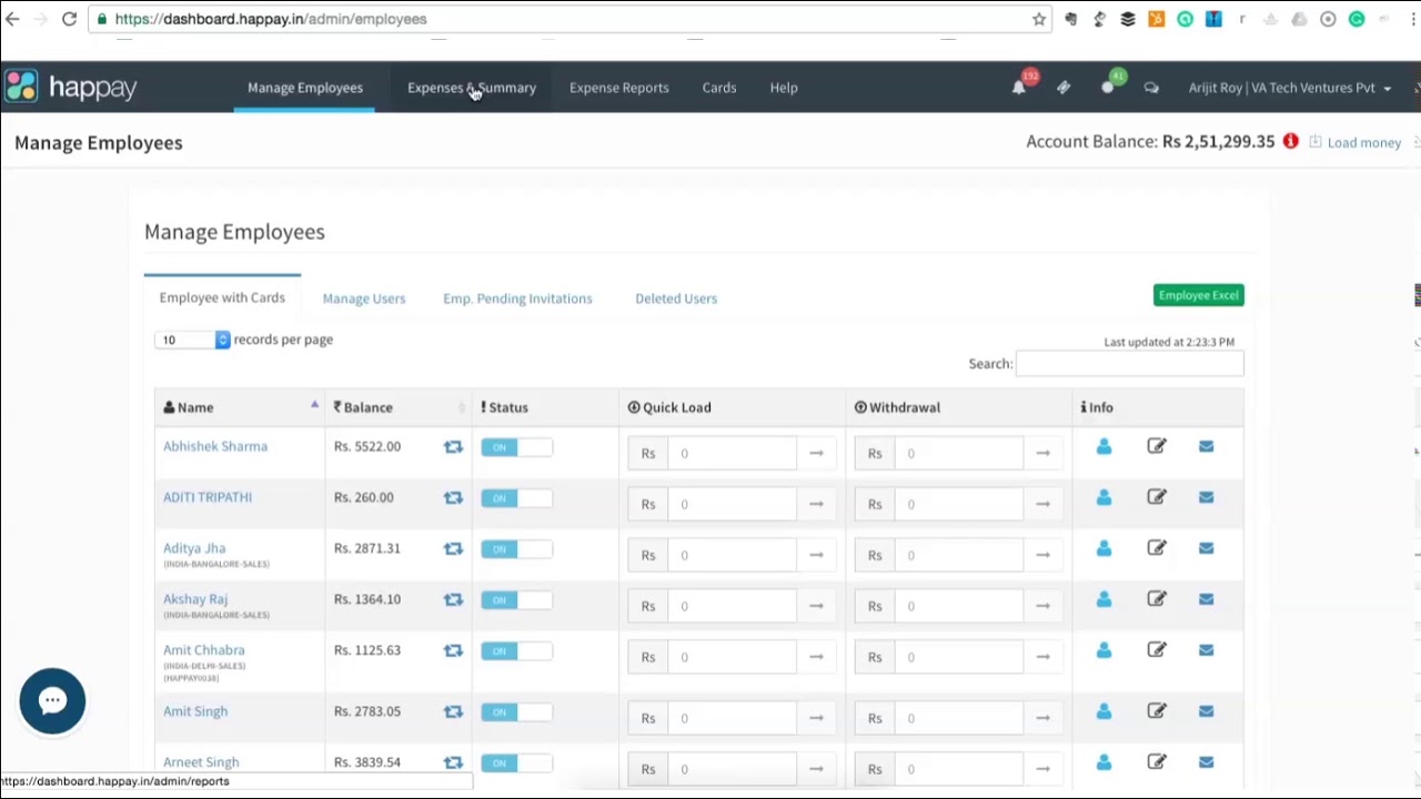 Happay Business Expense Management Demo - Sales - YouTube