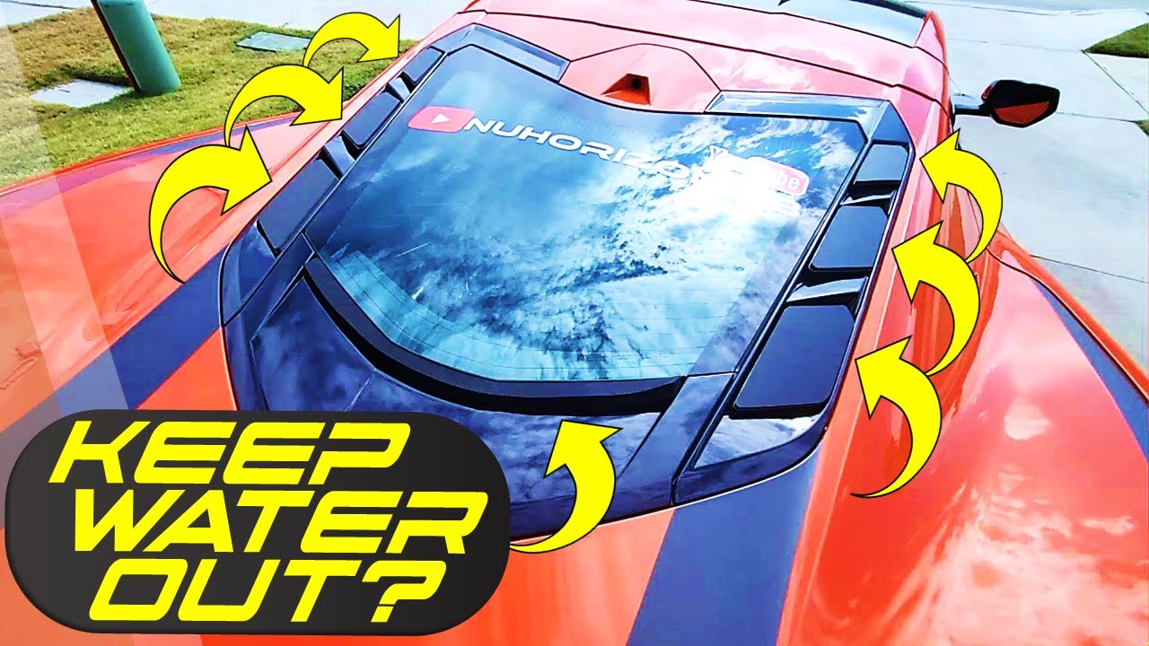 Washing your C8 Corvette? This may help keep your engine bay dry! - YouTube