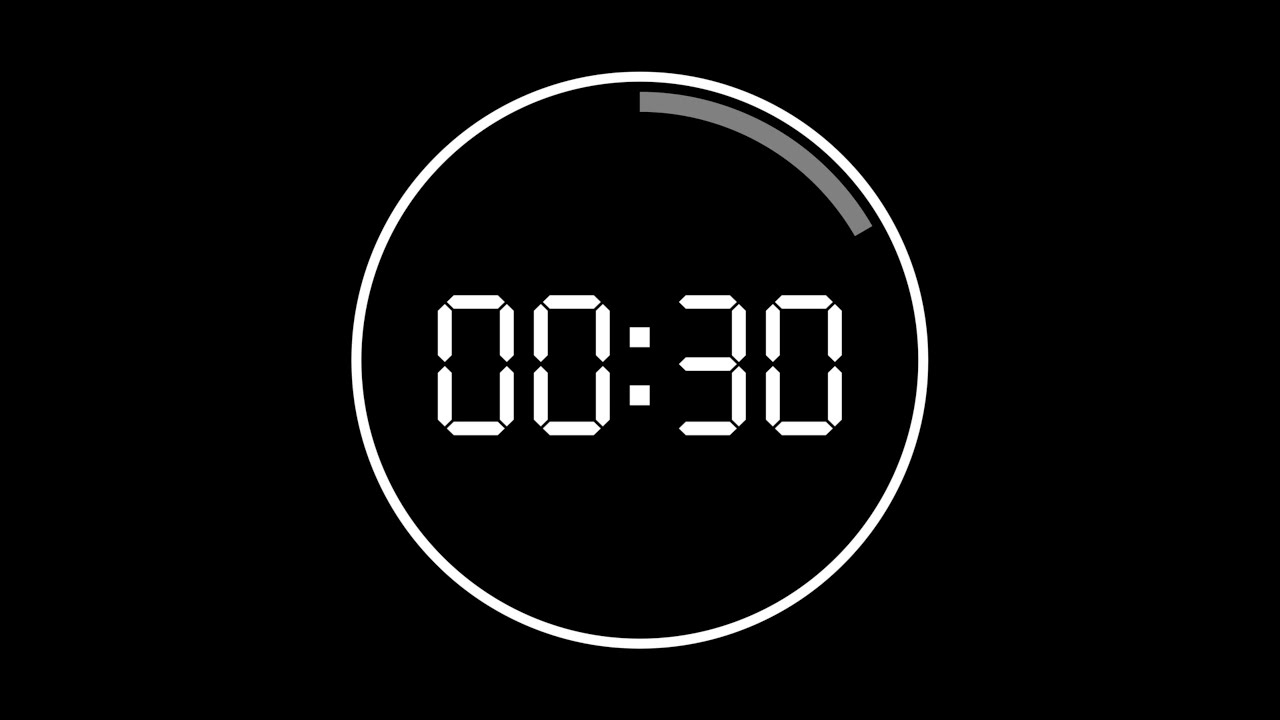 30_seconds_digital_clock_display_of_seven_segments.mp4 - YouTube