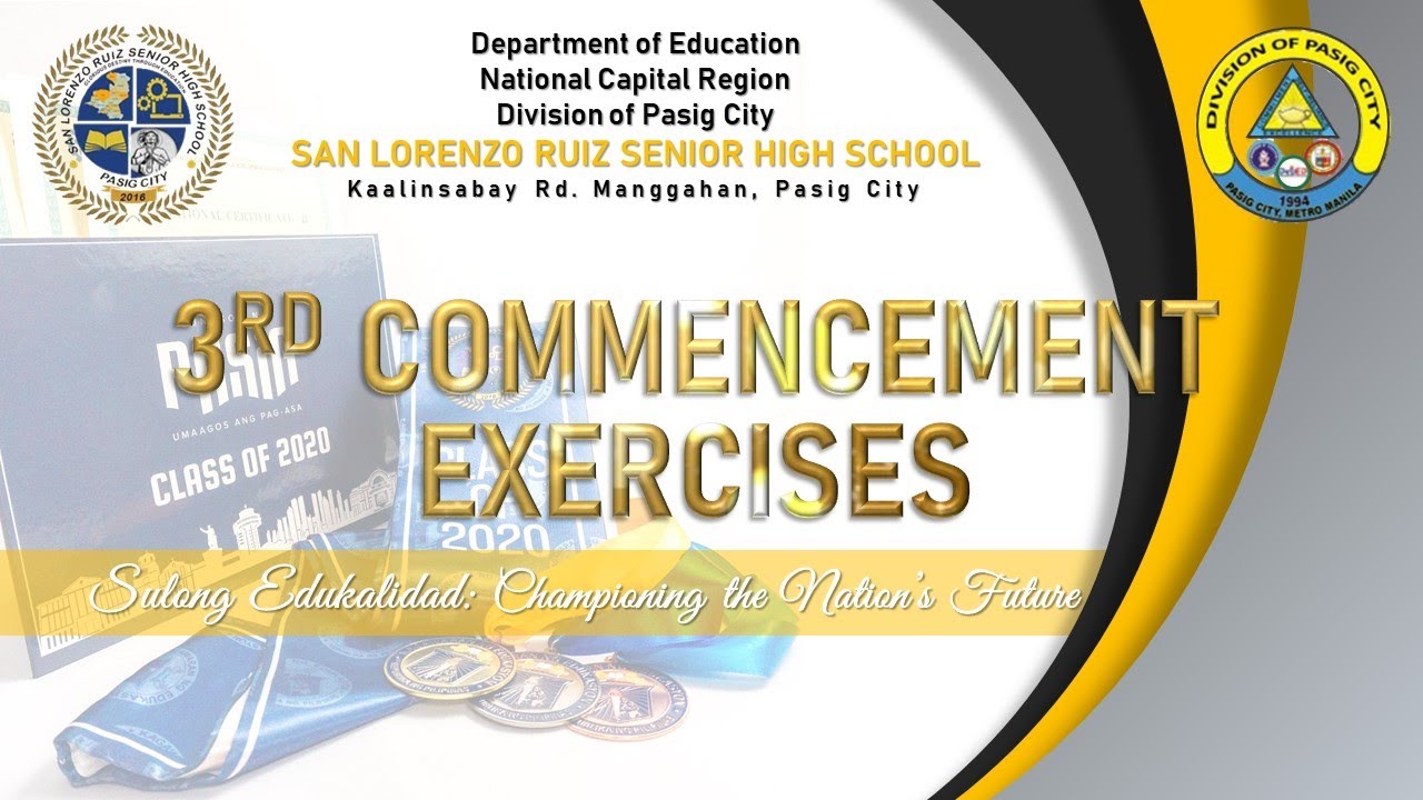 3rd COMMENCEMENT EXERCISES - YouTube