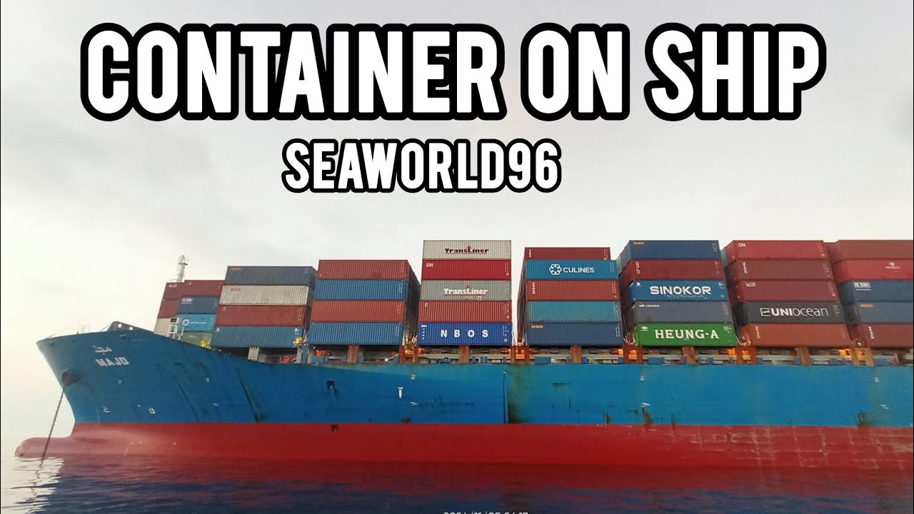 CONTAINER ON SHIP || MERCHANT NAVY CONTAINER SHIP || HOW TO WORK ...