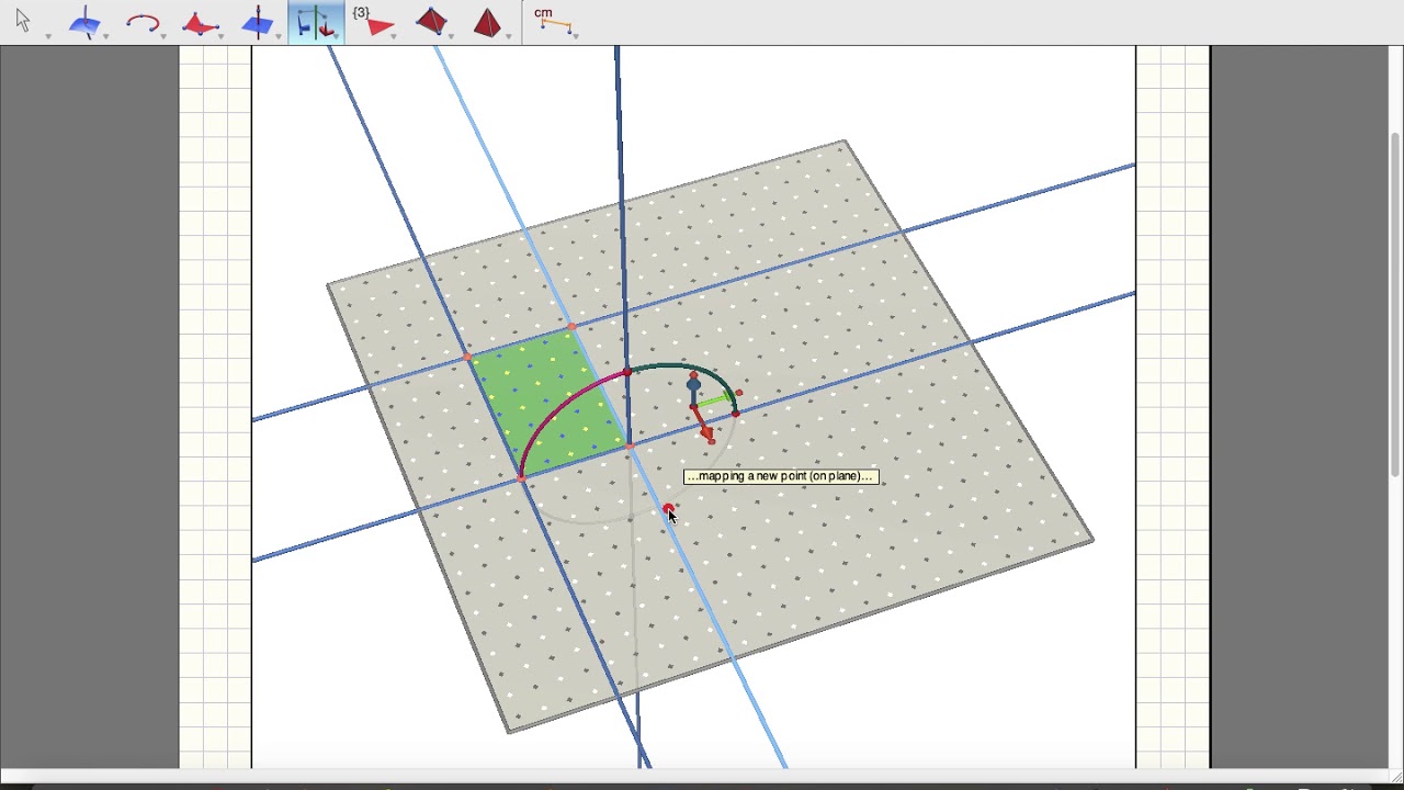 Cabri 3D - Custom Rectangular Prism Construction (No audio :( ) - YouTube