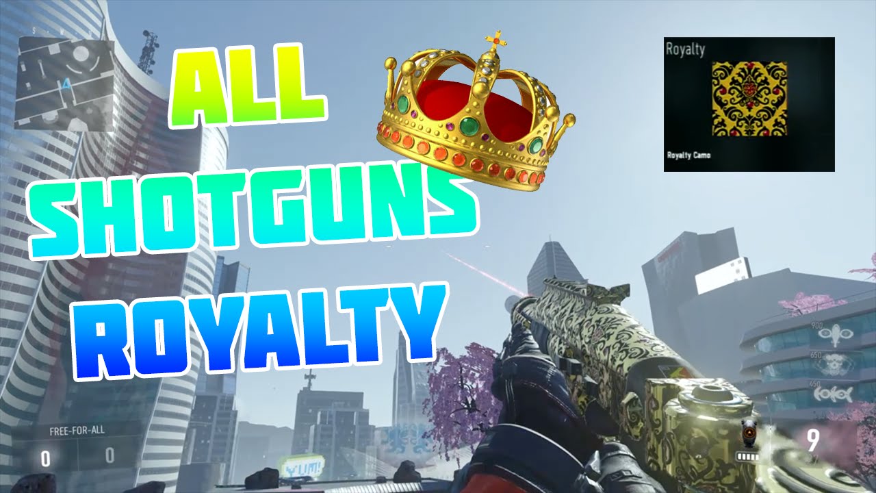 Advanced Warfare - ROYALTY Camo On All Shotguns! (TAC-19, S-12, Bulldog ...