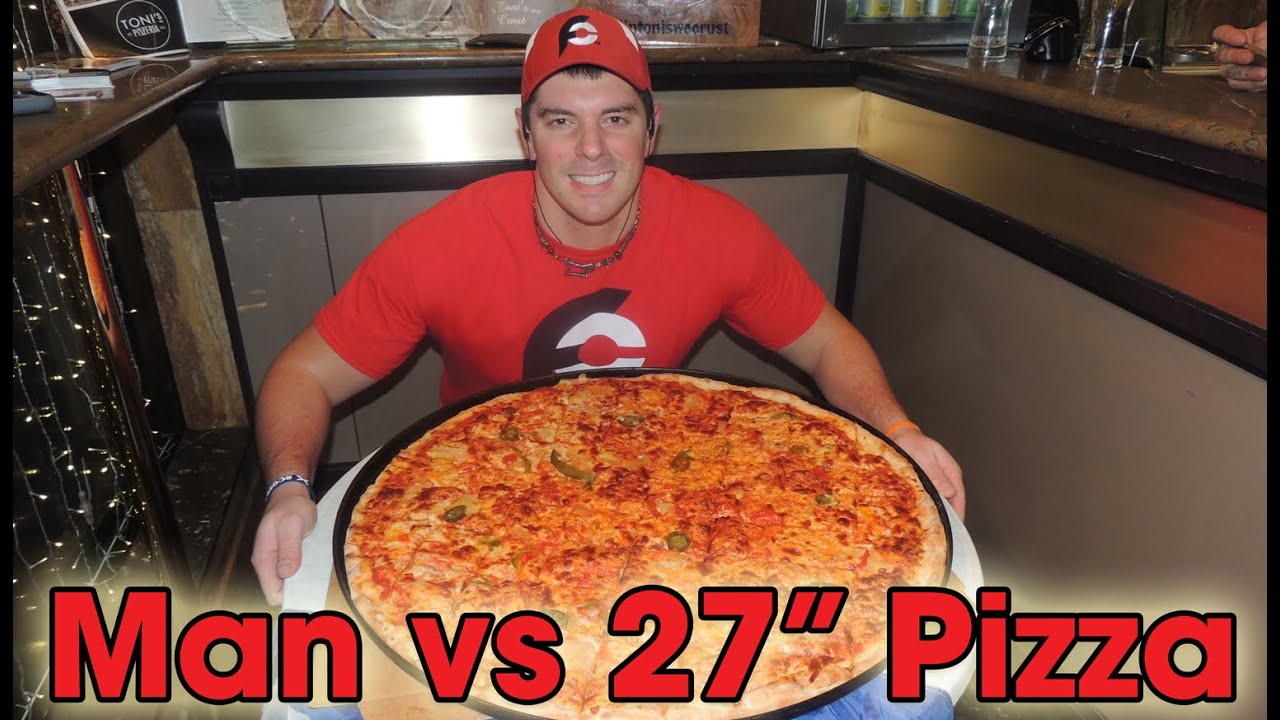 Toni's 27" Pizza Challenge RECORD | Randy Santel - YouTube